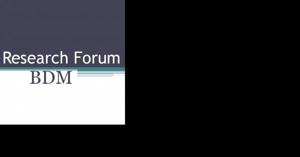 Spring BDM Research Forum | Decision Sciences Collaborative
